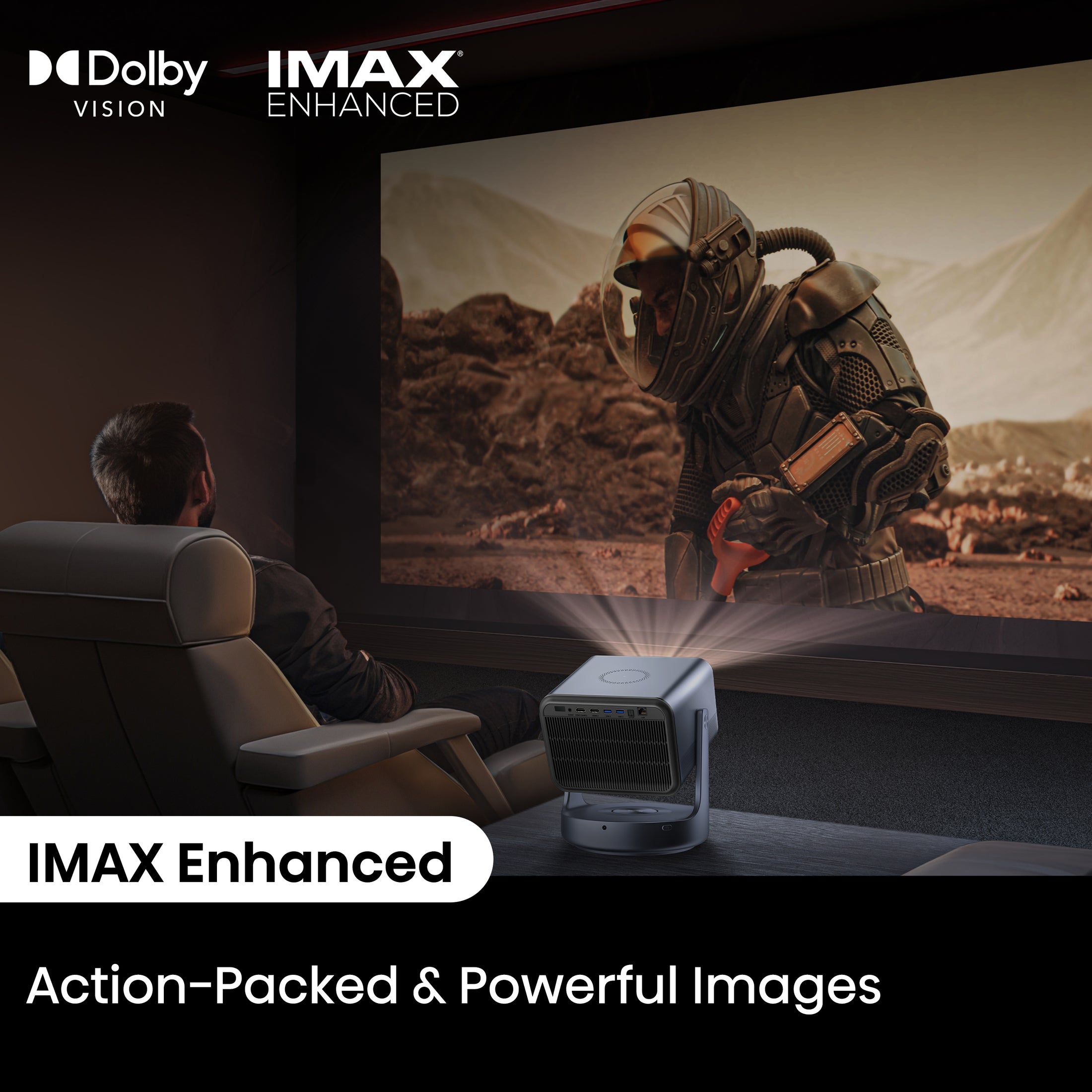 Hisense C2 Ultra 4k UHD Triple Laser Mini Projector (up to 300")